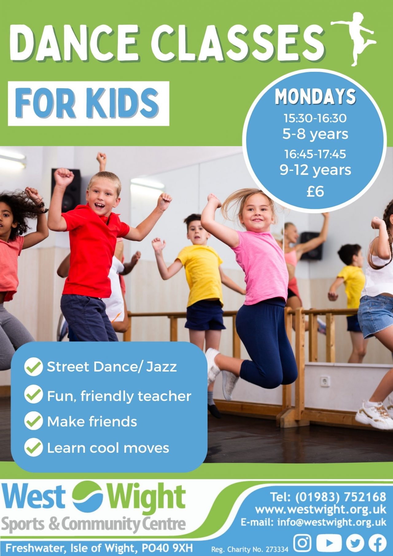 NEW! Dance Classes for Kids & Tots - West Wight Sports and Community Centre