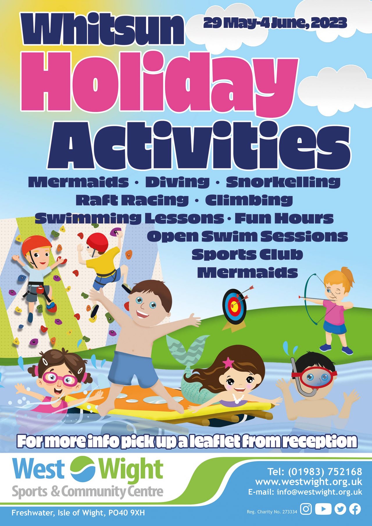 Whitsun Holiday Activities 2023 - West Wight Sports and Community Centre
