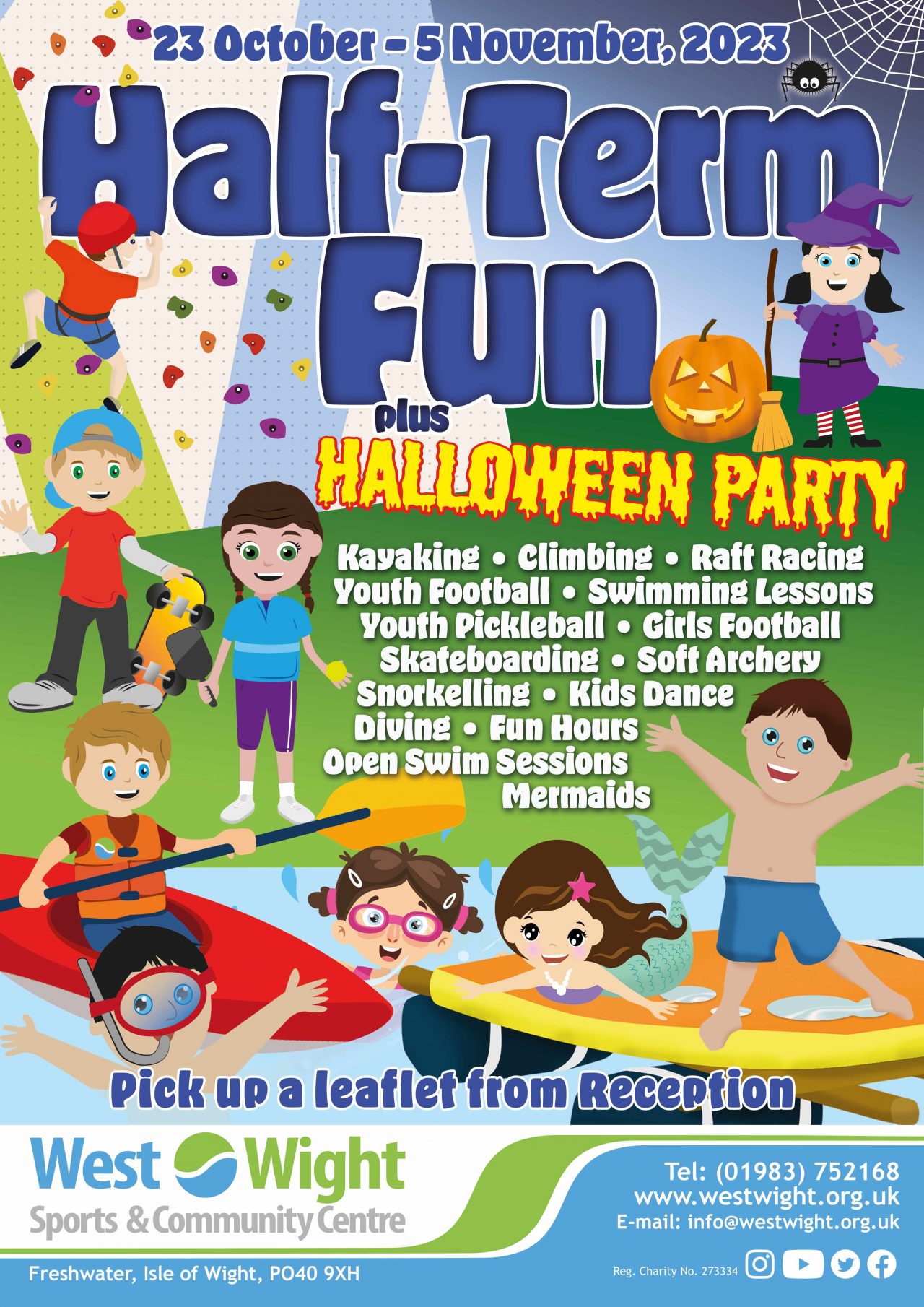 October Half Term Activities 2023 - West Wight Sports and Community Centre