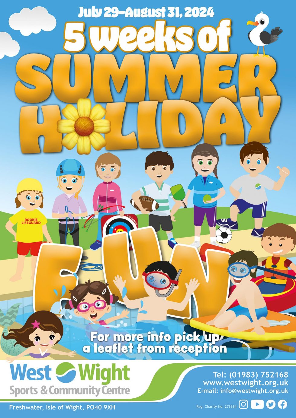 Summer Holiday Activities 2024 - West Wight Sports and Community Centre