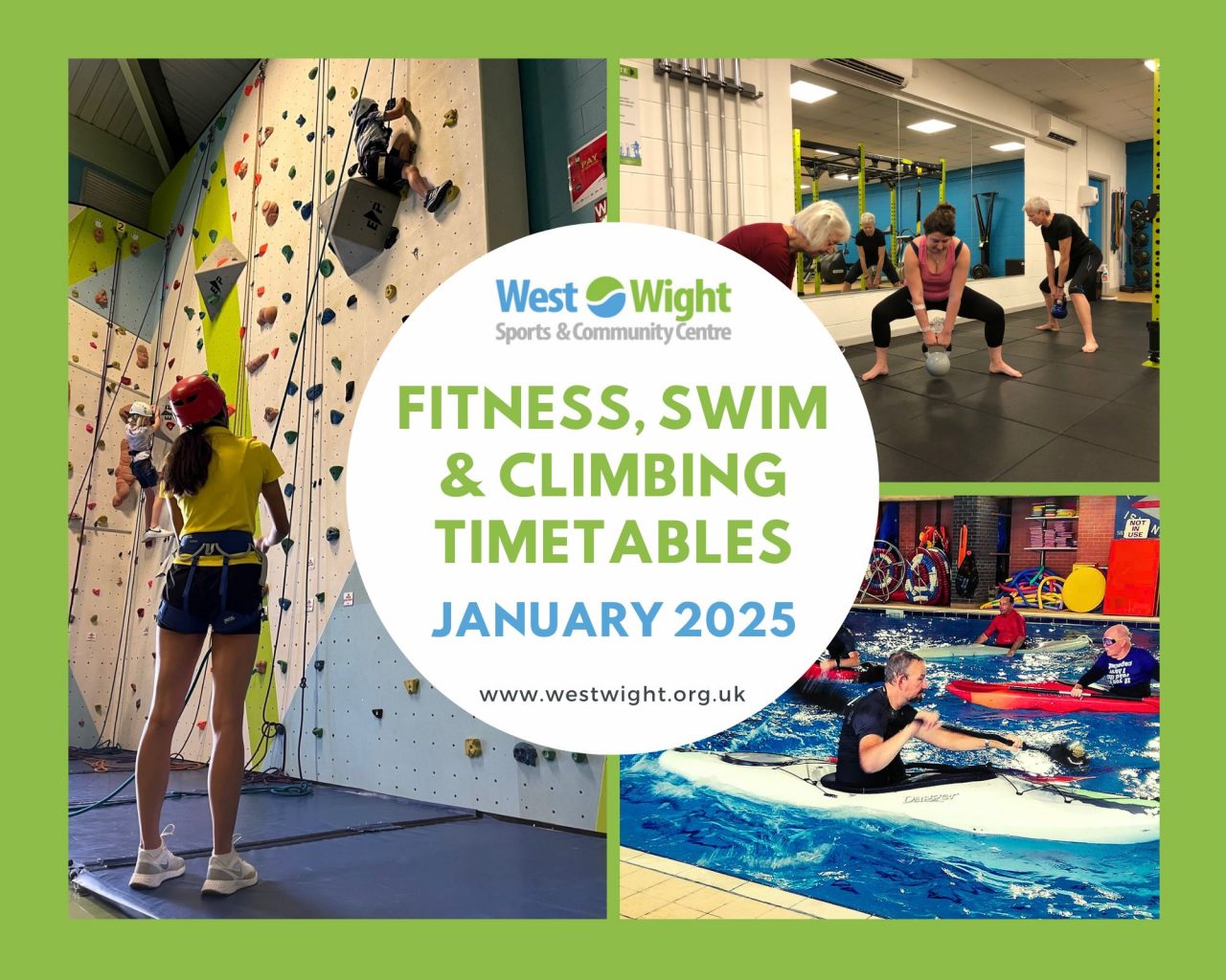 January 2025 Timetables - West Wight Sports and Community Centre